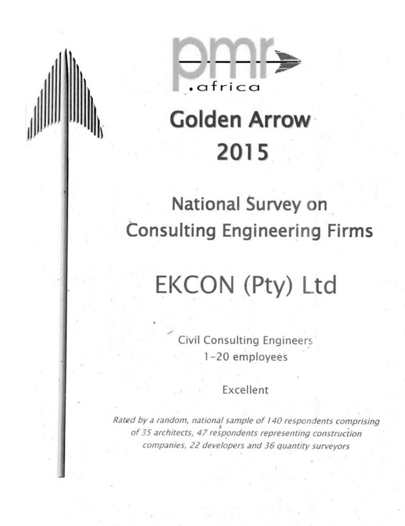 PMR Africa Award Golden Arrow Structural Consulting Engineers ...